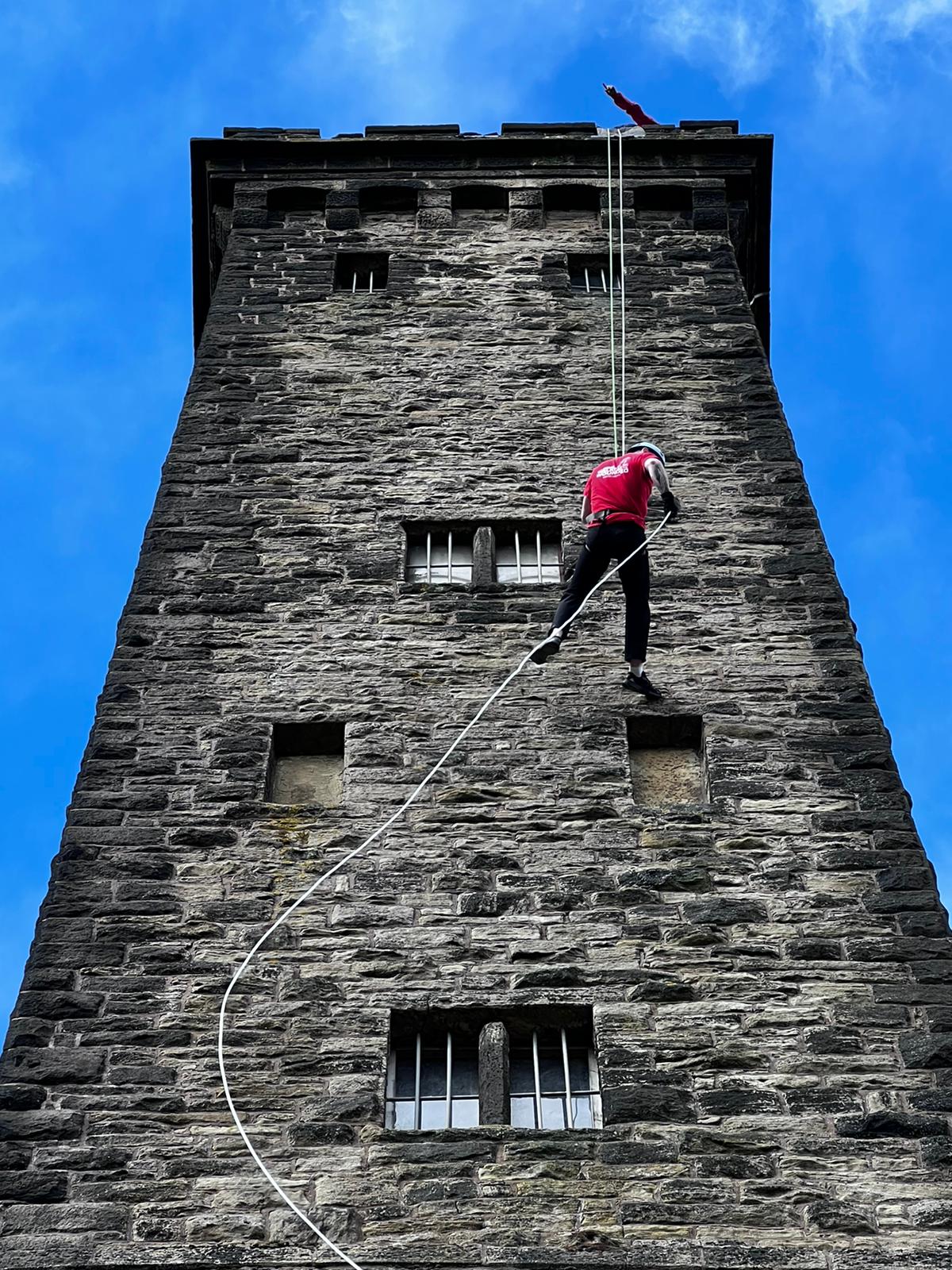 Peel Tower Abseil - The Migraine Trust